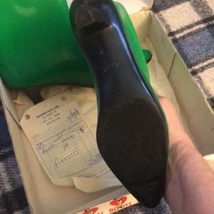 Fiorucci | Shoes | Rare Fiorucci Vintage Bright Green Kitten Heel ...